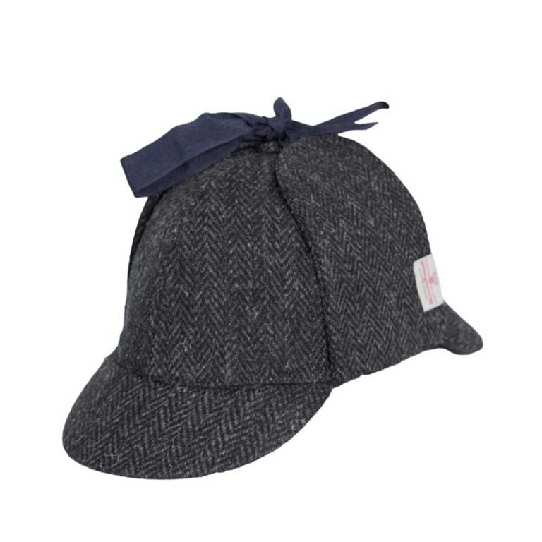 Harris Tweed Deerstalker Hat Watson Gun metal Grey – Harris Tweed Shop